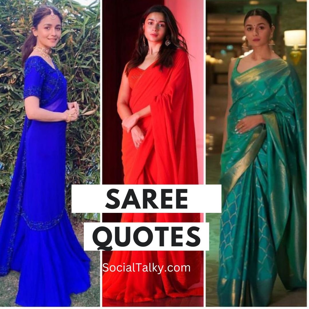 101+ Best Saree Quotes for Instagram (2026) | SocialTalky