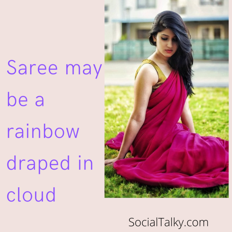 101+ Best Saree Quotes for Instagram (2026) | SocialTalky
