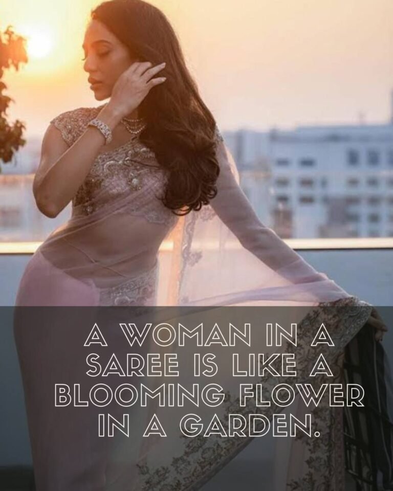 101+ Best Saree Quotes for Instagram (2026) | SocialTalky